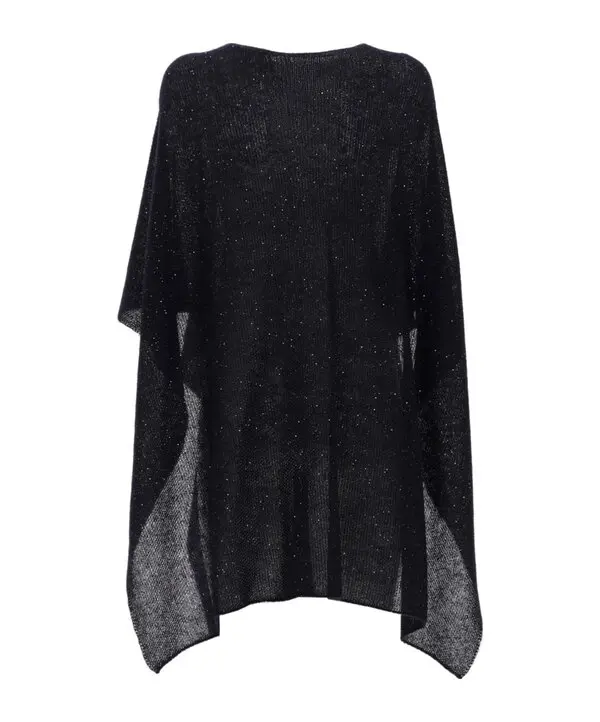 Fabiana Filippi V-neck Sequin Embellished Cape