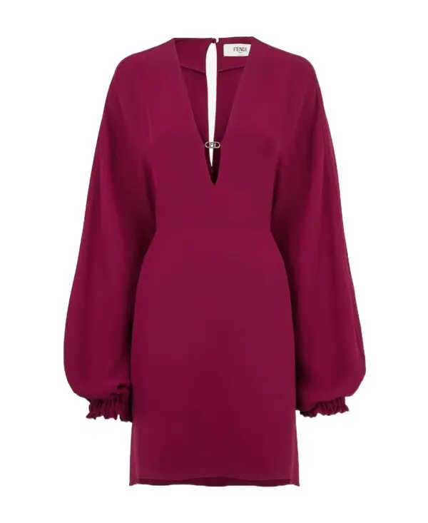 Fendi Cady Dress With O'lock Detail