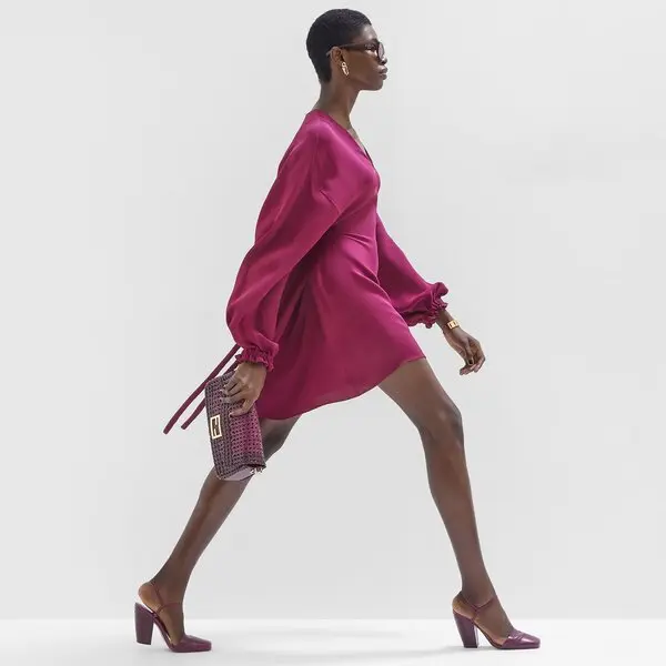 Fendi Cady Dress With O'lock Detail