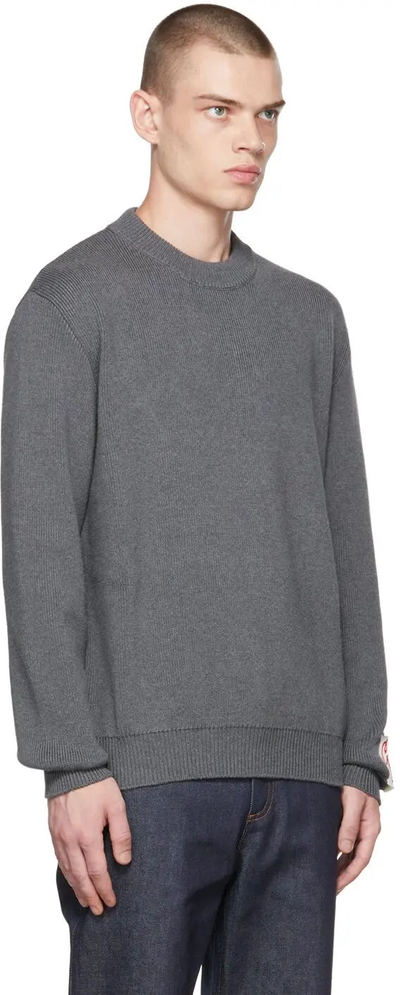 GOLDEN GOOSE Logo Patch Knitted Jumper