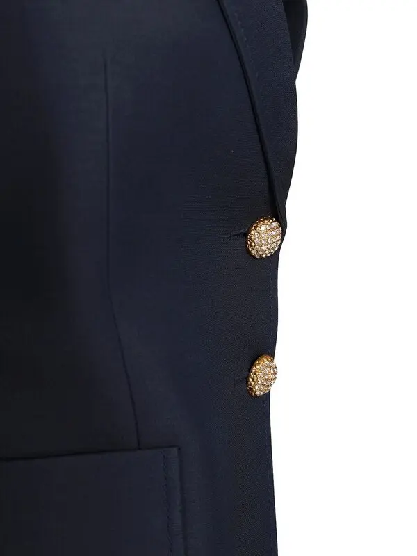 Valentino Garavani Single-breasted Blazer With Patch Pockets - Black