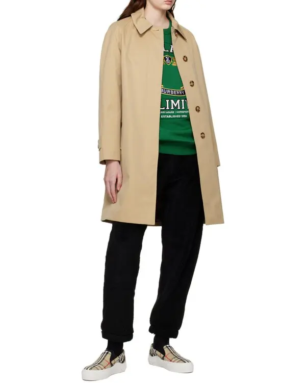 Burberry College Graphic Cotton Oversized Sweatshirt - Green