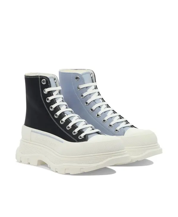 Alexander McQueen Treadslick Lace-up High Top Boots