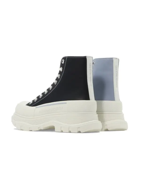 Alexander McQueen Treadslick Lace-up High Top Boots
