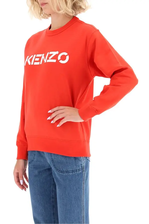 Kenzo Logo Print Sweatshirt - Red