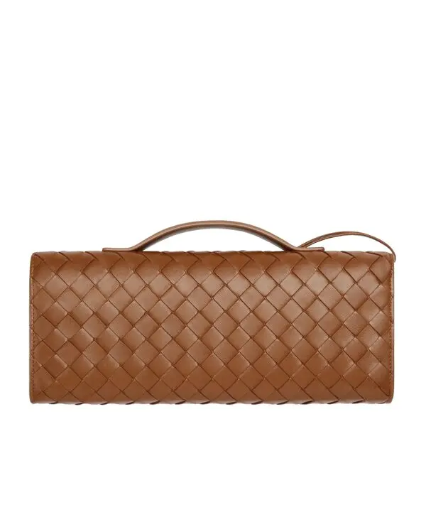 Bottega Veneta Andiamo Clutch Bag - Brown