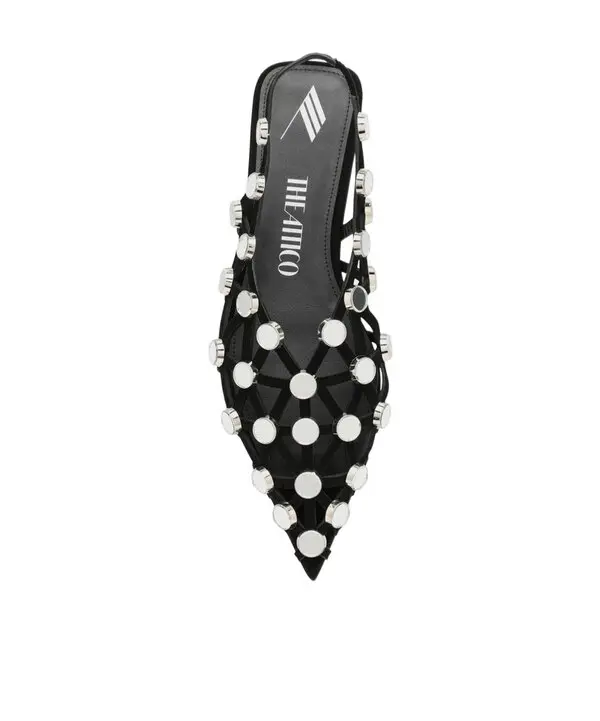 Attico Pointed Ballet Flats - Black