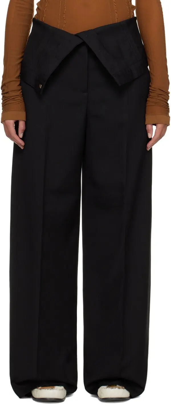 Acne Studios Fold-out Waist Tailored Trousers