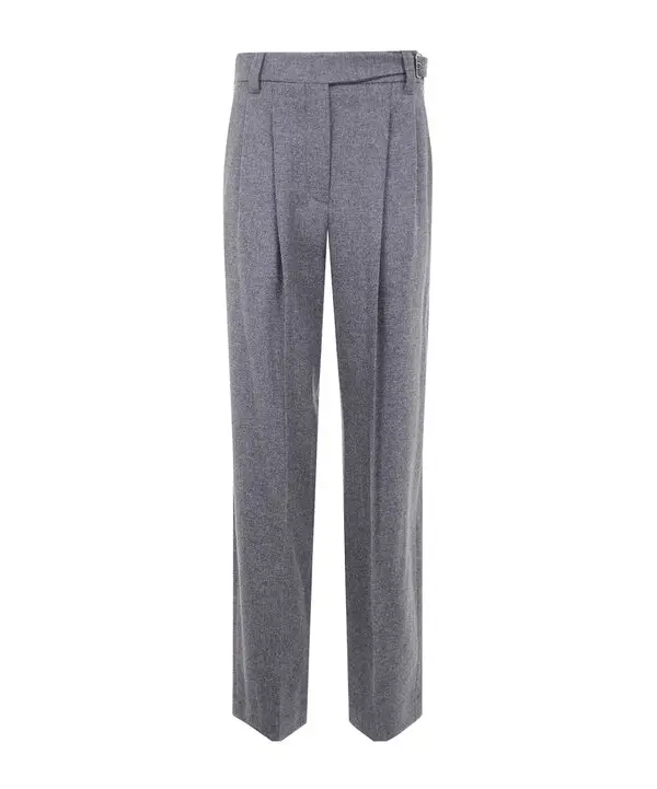 Brunello Cucinelli Tailored Wide Leg Pants - Gray