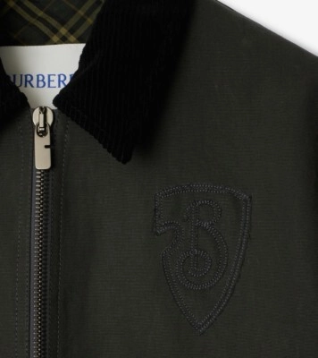 Burberry Zip-up Jacket With B-shaped Decal