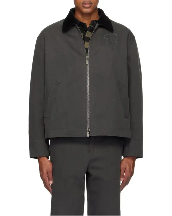 Burberry Zip-up Jacket With B-shaped Decal