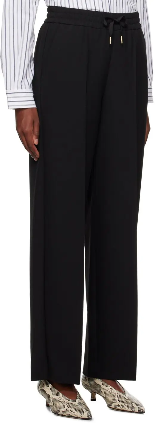 A.p.c. Wide-leg Trousers With Elastic Waistband