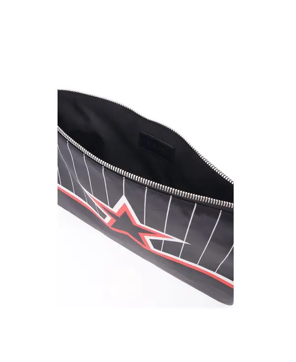 Givenchy Striped Star Zipper Clutch