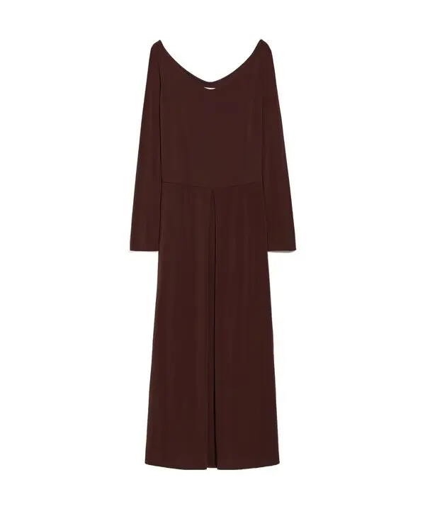 Max Mara Flared Jersey Maxi Dress
