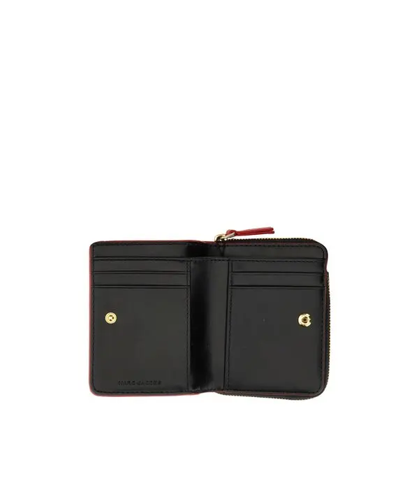 Marc Jacobs Logo Detailed Mini Compact Wallet