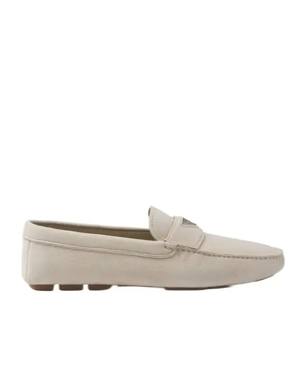 Prada Suede Driving Loafers - Brown