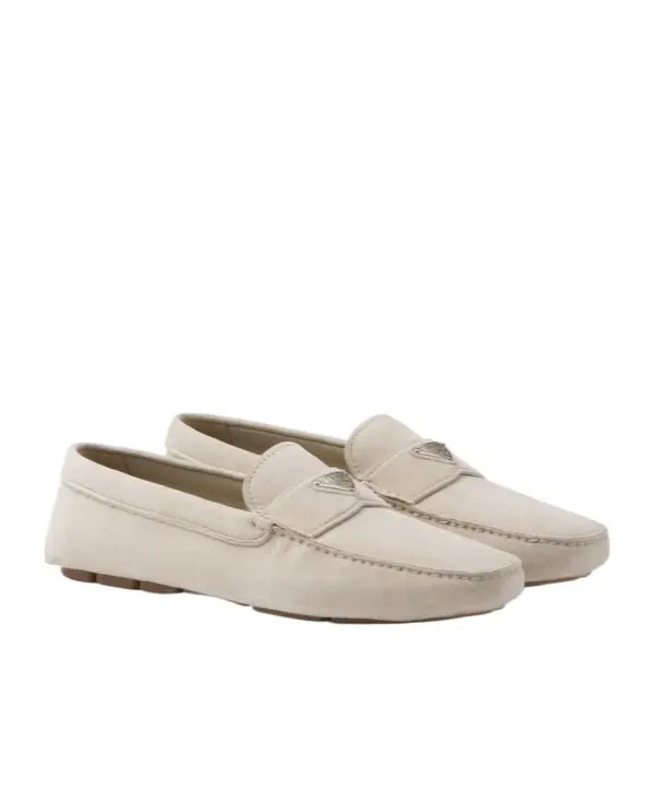 Prada Suede Driving Loafers - Brown