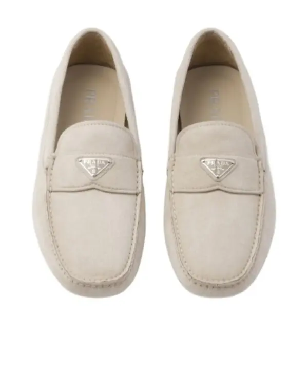 Prada Suede Driving Loafers - Brown