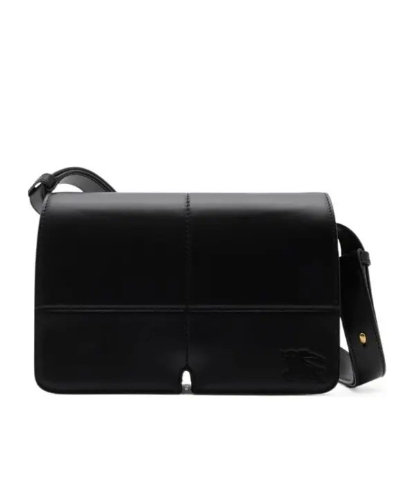 Burberry Foldover-top Shoulder Bag - Black