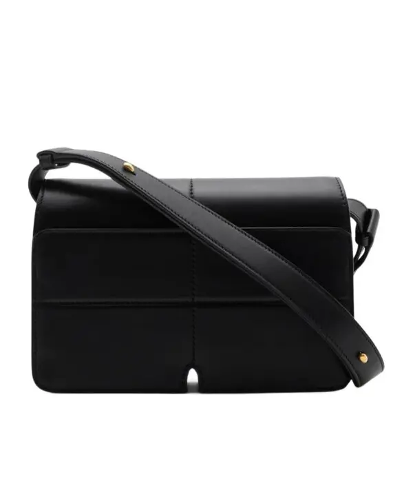 Burberry Foldover-top Shoulder Bag - Black