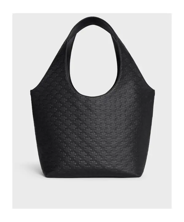 Celine Shopper Cabas In Triomphe Embossed Calfskin