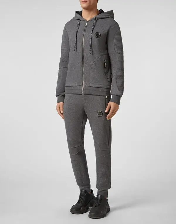 Philipp Plein Logo Casual Zip-up Jacket