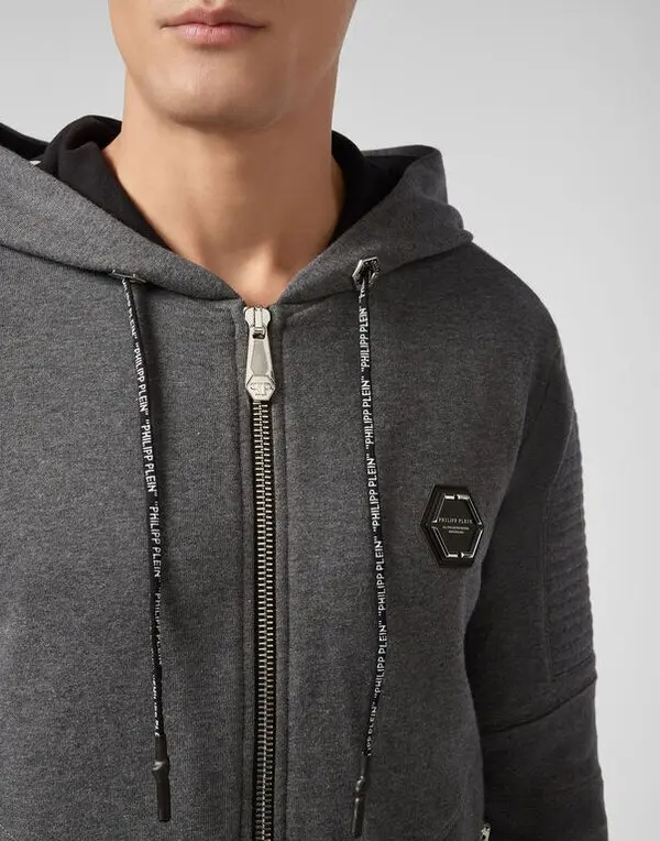 Philipp Plein Logo Casual Zip-up Jacket