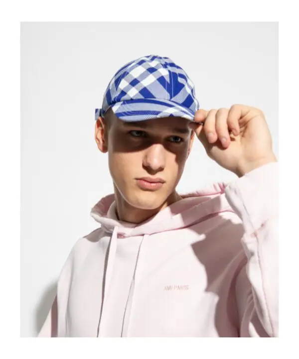 Burberry Plaid Checked Baseball Cap