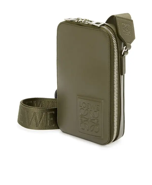 Loewe Vertical Crossbody Pocket In Satin Calfskin