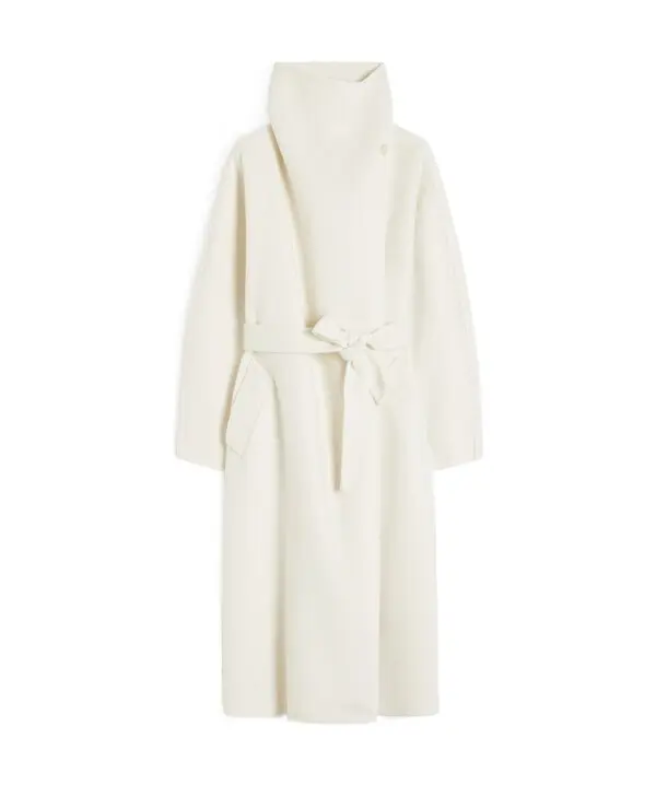 Max Mara Cashmere Belted Coat - Ivory White