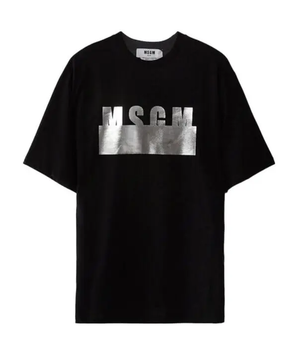 MSGM Logo Detail T-shirt - Black