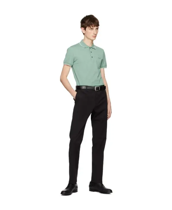 Zegna Logo Embroidered Polo Shirt