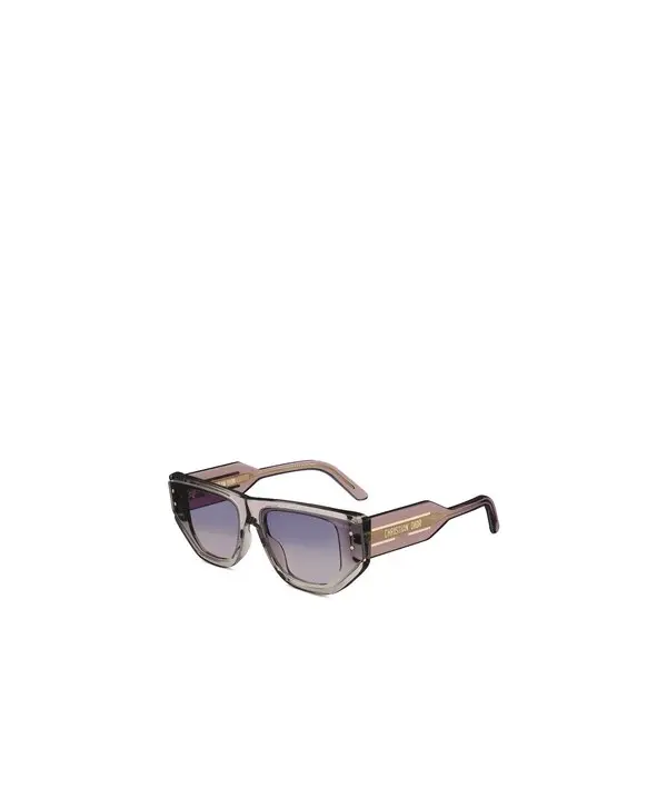 Dior Full-rim Monogrammed Sunglasses - Gray