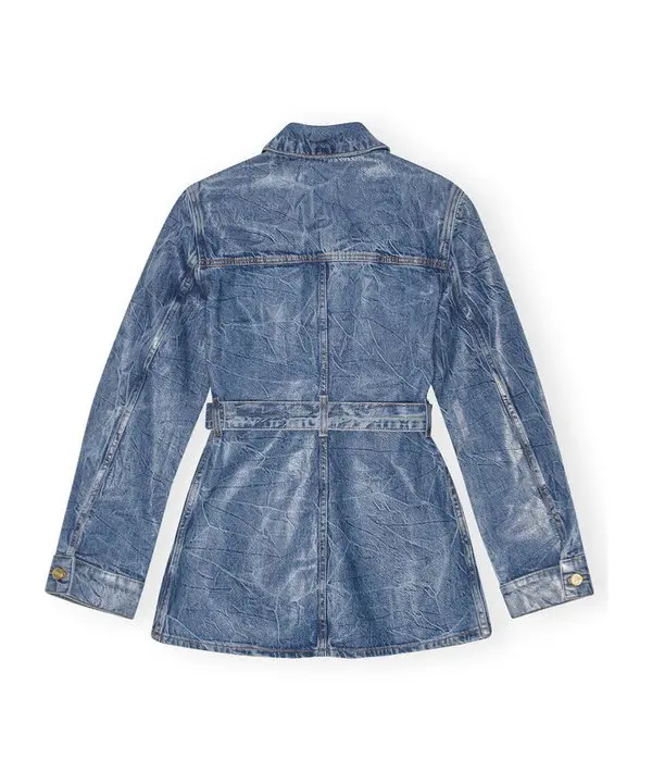 GANNI Foil Denim Jacket