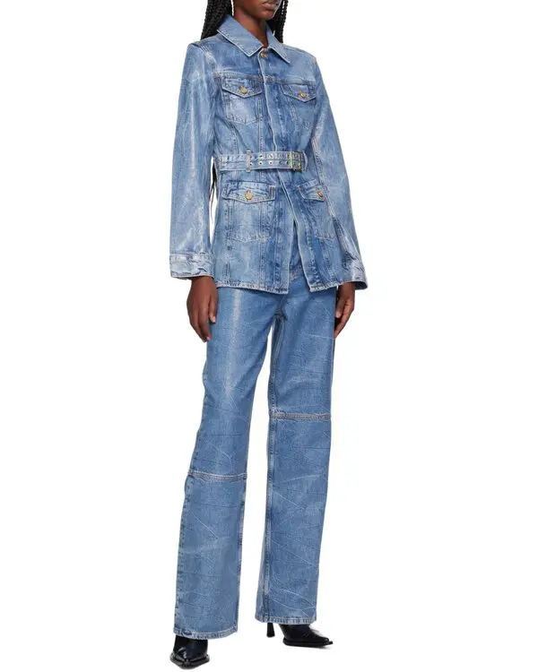 GANNI Foil Denim Jacket