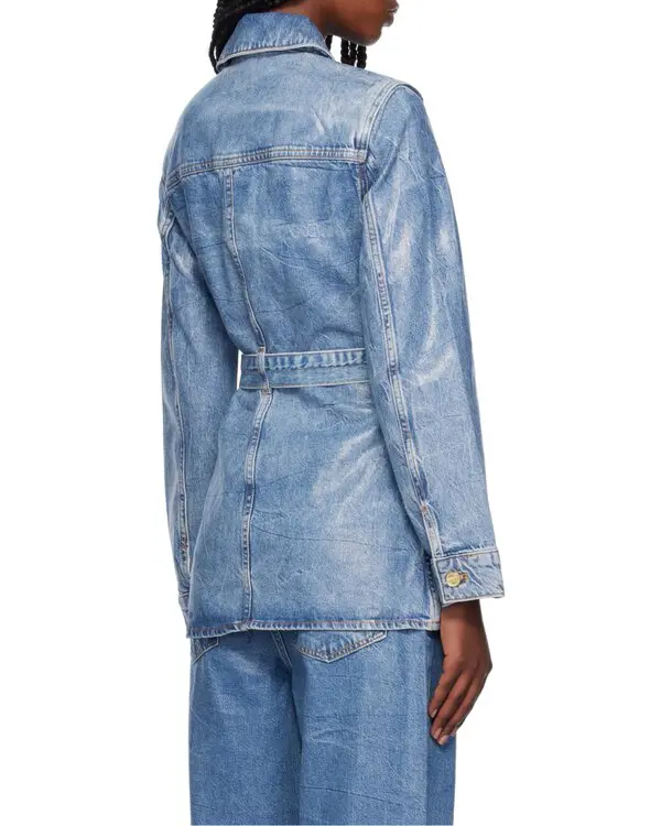 GANNI Foil Denim Jacket