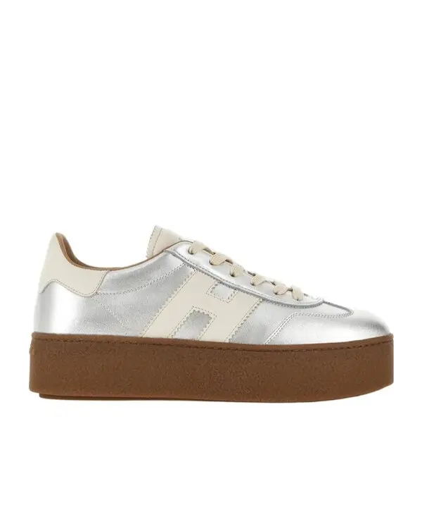 Hogan Platform Sneakers - Silver