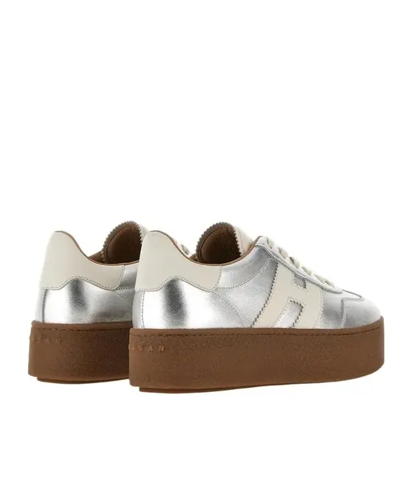 Hogan Platform Sneakers - Silver