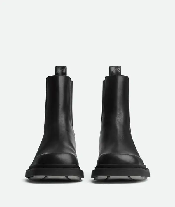 Bottega Veneta Ben Chelsea Square Toe Boots - Black