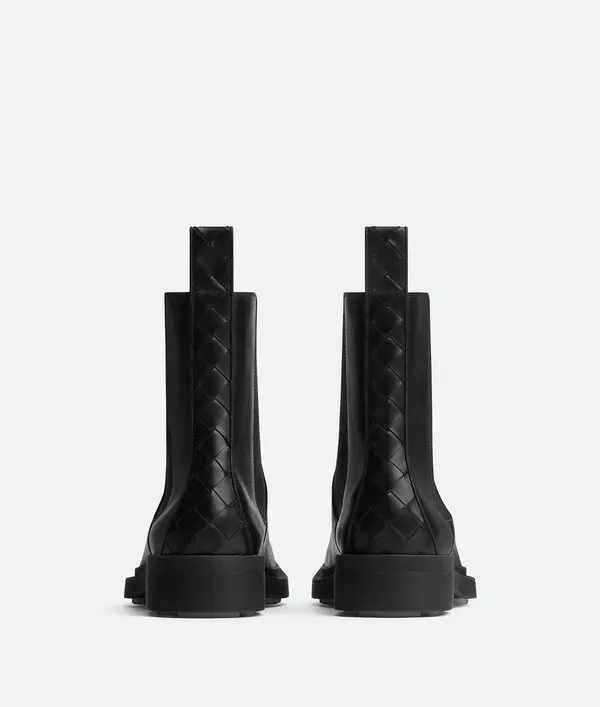 Bottega Veneta Ben Chelsea Square Toe Boots - Black