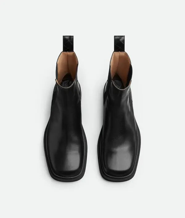 Bottega Veneta Ben Chelsea Square Toe Boots - Black