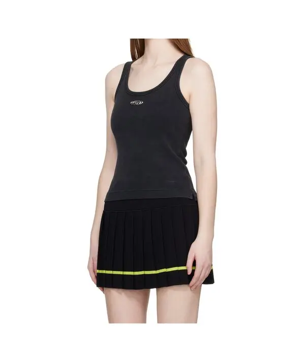 Casablanca Ribbed Logo Tank Top