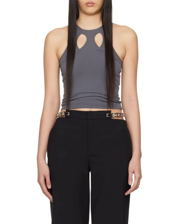 DION LEE Mobius Loop Cut-out Tank Top