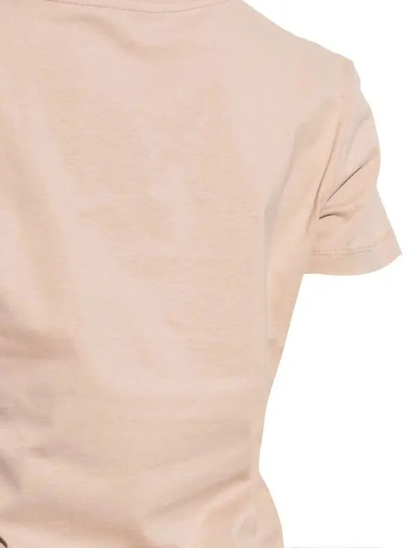 Moncler Logo Flocked Crewneck T-shirt