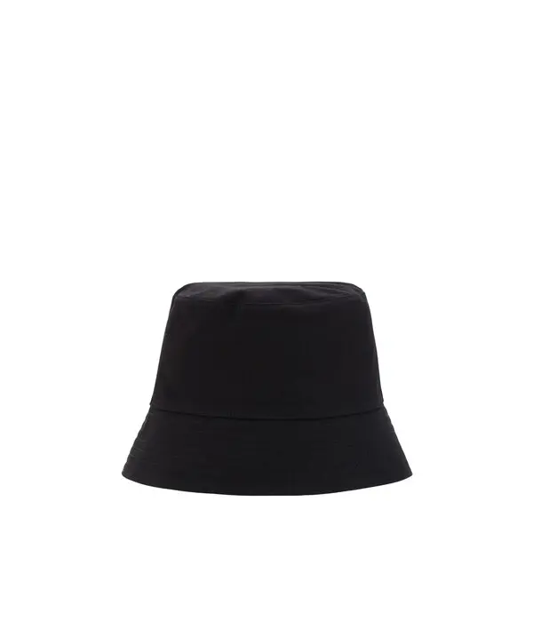 Alexander McQueen Logo Embroidered Bucket Hat - Black