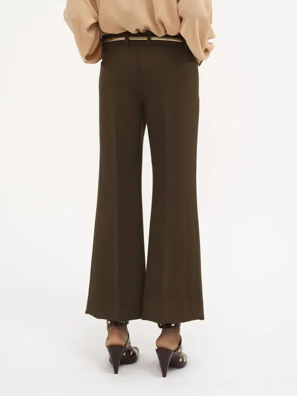 Chloé Wool Bell-bottom Pants