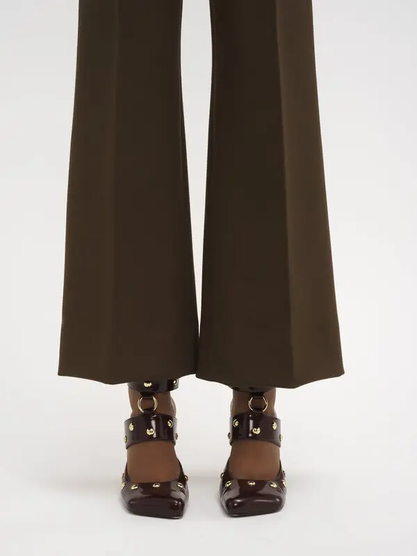 Chloé Wool Bell-bottom Pants