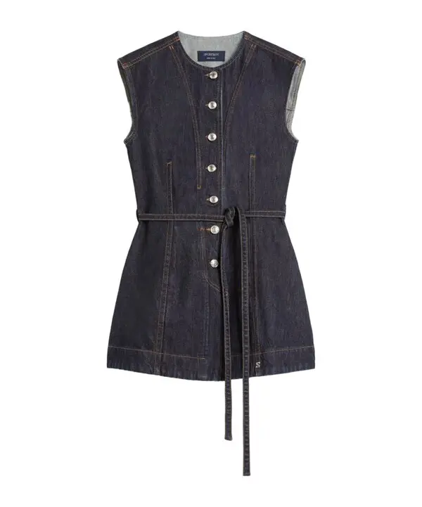 Sportmax Sleeveless Denim Top - Midnight Blue