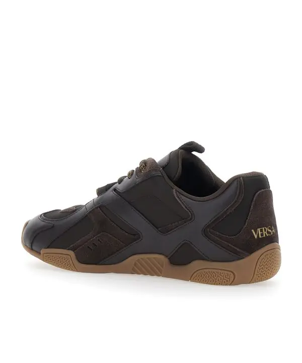 Versace Galaxia Panelled Lace-up Sneakers