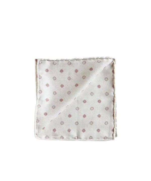 Brunello Cucinelli Geometric-printed Finished Edge Pocket Square